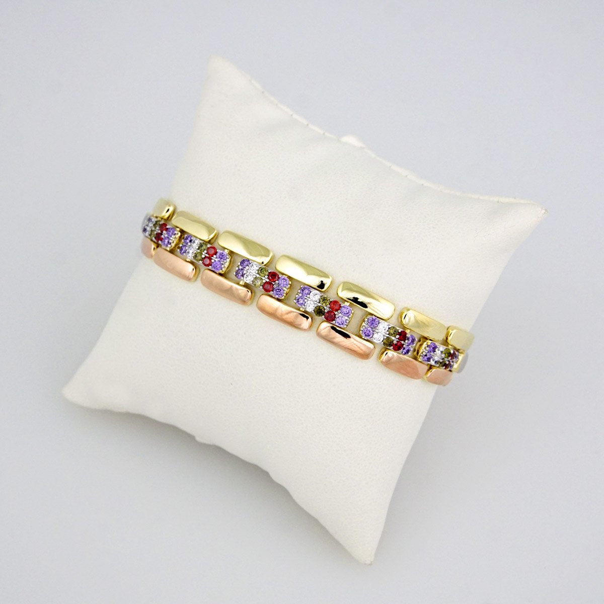 Bracelets Woman/ Manillas Mujer/ Zircon Stone/ 14K Real Color/ FREE ...