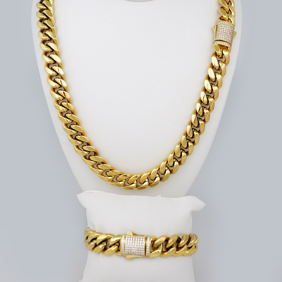 Cadenas & Pulseras/ Chain & Bracelet/ 14K Real Color/Zircon Stone ...