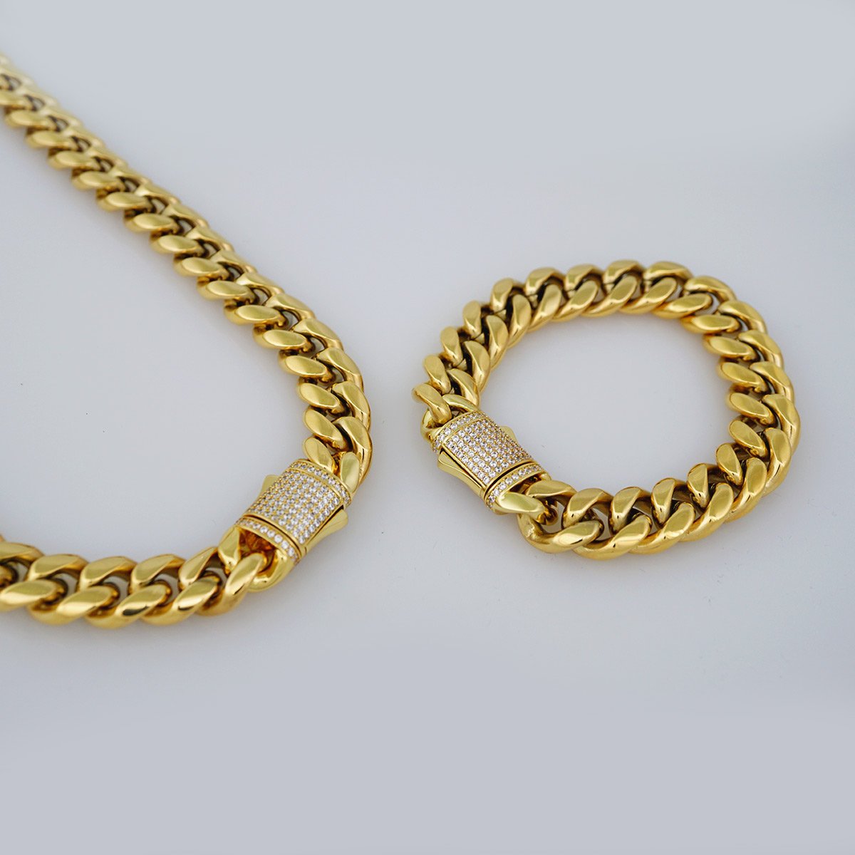 Cadenas & Pulseras/ Chain & Bracelet/ 14K Real Color/Zircon Stone ...