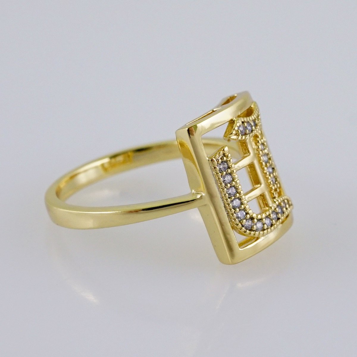 Woman Ring/ Anillos Damas/ 14K Real Color/ Zircon Stone// R517 - Brillo ...